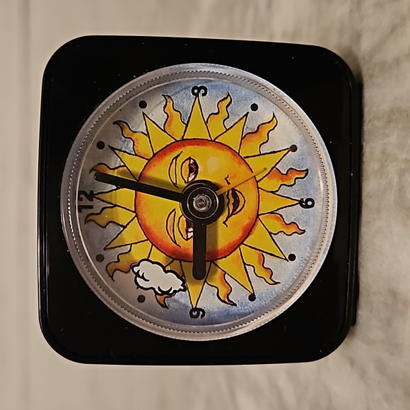 Vintage | Other | Vintage Sun Cloud Boho Retro Analog Clock With Alarm ...